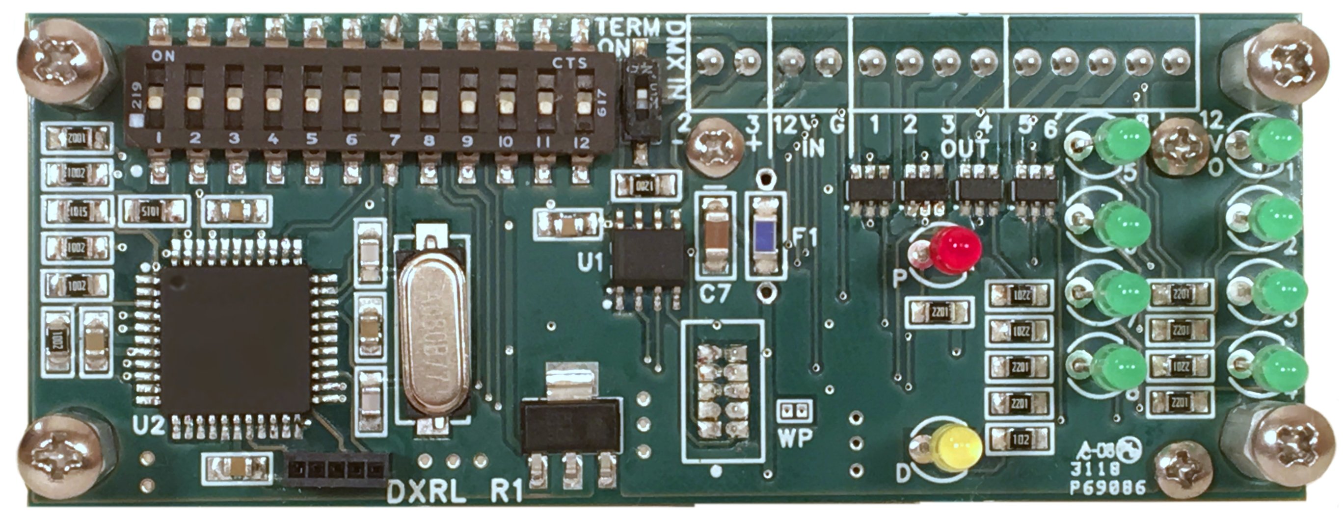 Dmx Relay Driver Pcb 0 10 Volt Elm Video Technology